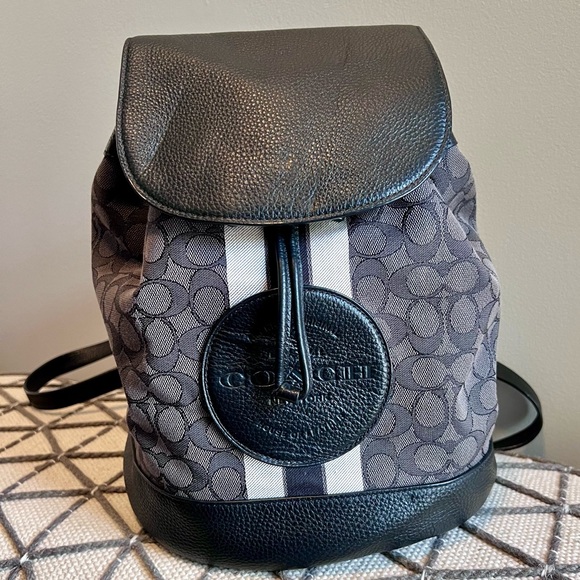 Coach | Bags | Coach Dempsey Drawstring Backpack In Signature Jacquard ...
